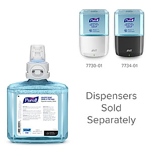 PURELL Brand HEALTHY SOAP Gentle and Free Foam, Fragrance Free, 1200 mL Refill for PURELL ES8 Automatic Soap Dispenser (Pack of 2) - 7772-02 - Manufactured by GOJO, Inc.