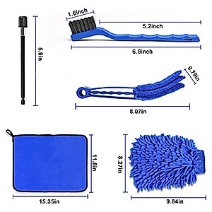 21Pcs Car Detailing Brush Set, Car Detailing Kit, Auto Detailing Drill Brush Set, Car Detailing Brushes, Car Buffing Sponge Pads Kit,Car Wash Kit,Car Cleaning Tools Kit for Interior,Exterior,Wheels