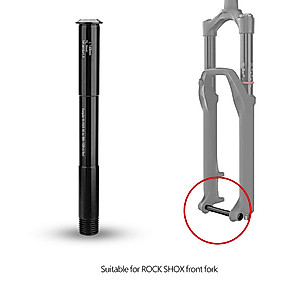 Health Gear 15x100 Thru Axle, Bike Front Fork Axle, Mountain Bike Tube Shaft for Rock Shox Fork, Front Hub Thru Axle Adapter Fork Axle