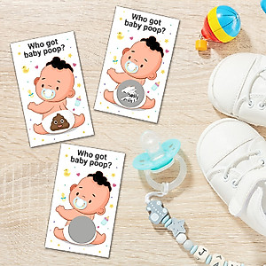 Zuoziosx Baby Shower Games 38 Raffle Cards, Decorations, Dirty Diaper Scratch Off Game, Baby Shower Activity and Idea, Fun and Easy to Play
