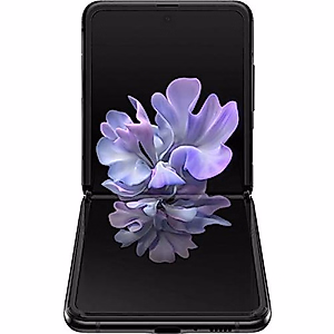 Samsung Galaxy Z Flip Factory Unlocked Cell Phone |US Version - Single SIM | 256GB of Storage | Folding Glass Technology | Long-Lasting Battery | US Warranty | Mirror Black (Renewed)