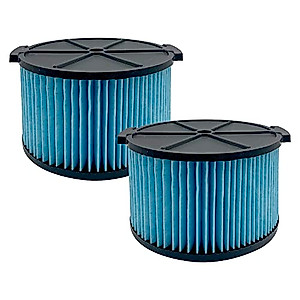 2 Pack VF3500 Replacement Filter for Shop Vac 3-4.5 Gallon Wet Dry Vacuums for Ridgid WD3050, WD4080, WD4522, 4000RV, 4500RV