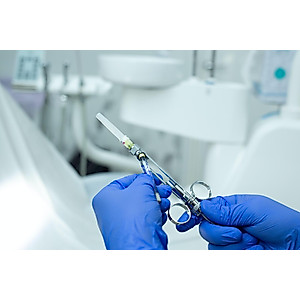 TRICARE MEDICAL Disposable Nitrile Exam Gloves, Latex-free, Powder-free, 4.3 Mil, Deep Blue, Box of 100, Medium