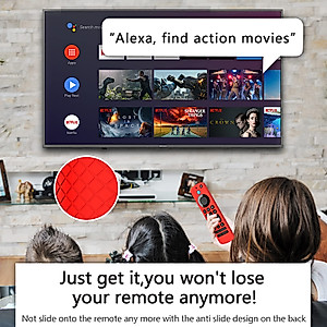 2PACK FireTV Voice Remote Case, Silicone Sleeve Compatible with Pro Remote Fire TV Streaming Media Players