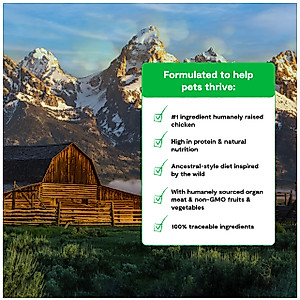 Open Farm RawMix Prairie Recipe for Cats, includes Kibble, Bone Broth, and Freeze Dried Raw, Inspired by The Wild, Humanely Raised Protein and Non-GMO Fruits and Veggies, 8 lb