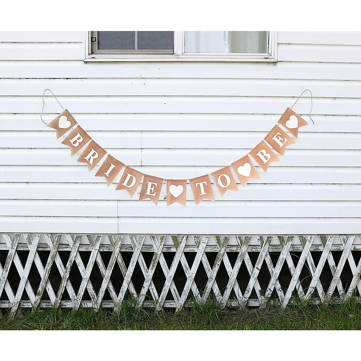 Bridal Shower Banner Decorations Burlap Bride to Be Sign Rustic Bunting Garland Backdrop for Bridal Shower Wedding Engagement Bachelorette Party Decor