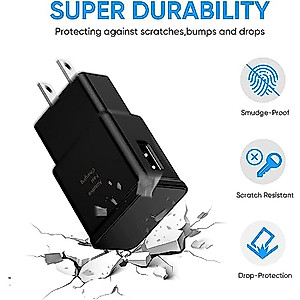 Samsung Charger Type C Charger Fast Charging USB C Fast Charger for Samsung Galaxy S20/S20 Plus/S10/S10 Plus/S10e/S21/S21+/S21Ultra/S9/S9 Plus/S8/S8 Plus/Note 8/9/10/20/S22/S23 with 6.6ft Type C Cable