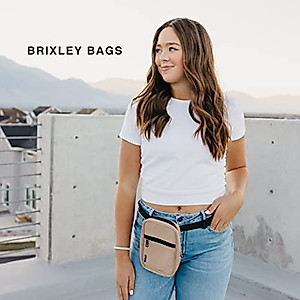 Brixley Crossbody Bag Sling Purse for Women Men Girls Travel, Multi Position Fanny Back Pack