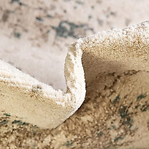 Unique Loom Tuareg Collection Vintage Distressed Traditional Area Rug, 2 ft 6 in x 10 ft, Beige/Green