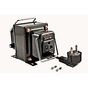 Simran THG-300 220 Volt to 110 Volt Step Down Transformer Voltage Power Converter, 300 WATT, Black