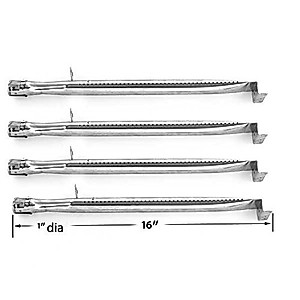 Uniflame Pinehurst GBC750W Gas BBQ Grill Replacement 4 Stainless Burners, 4 Stainless Heat Plates & Stainless Cooking Grates