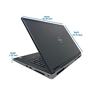 Dell Precision 7530 FHD Workstation FHD Non-Touch Laptop Pc Intel Core i9-8950HK 32GB Ram 1TB SSD Drive, HDMI, Thunderbolt, Camera, NVIDIA Quadror P3200 4GB GDDR5 Graphics, Windows 10 Pro (Renewed)