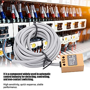 Fafeicy NPN Proximity Sensor Switch, Inductive Proximity Switch Inductive Sensor 3 Wire Normally Close Distance 5mm SN04-N2 Used in Automatic Control Industry