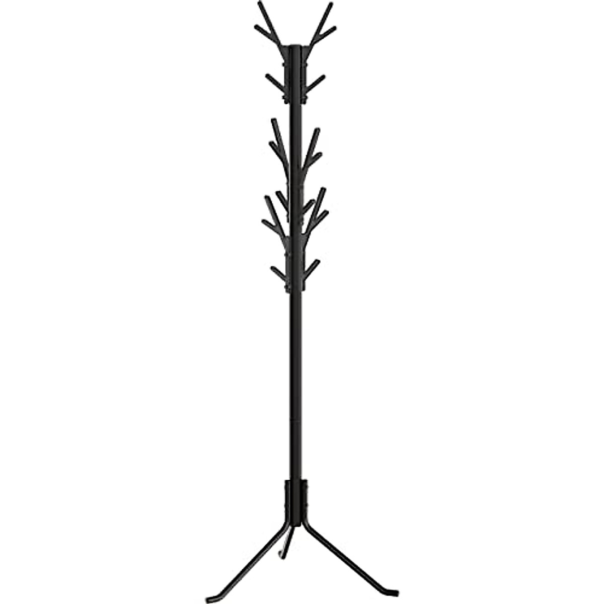 Simple Houseware Standing Coat and Hat Hanger Organizer Tree Shaped Rack, 18 Hooks, Black