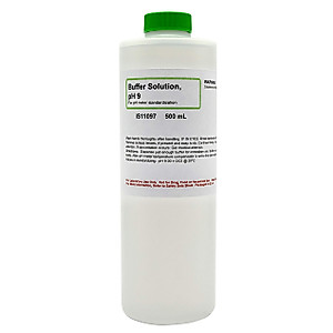 ALDON Innovating Science 9.00 pH Standard Buffer Solution, 500mL – Excellent for Chemistry & Biochemistry Experiments - The Curated Chemical Collection