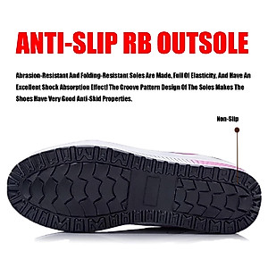 Lymphvity Womens lace-up Walking Shoes Arch Support Breathable Wedge Platform Sneakers Low-top Casual Light Weight Orthotic Sneakers for Plantar Fasciitis (5,Mesh-Pink,Female)