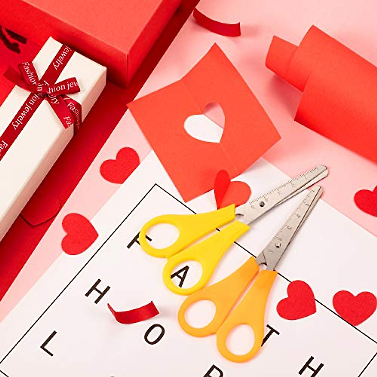 35 Pieces Multipurpose Scissors 2 Inch Blunt Tip Scissors Stainless Steel Paper Scissors with Comfort-Grip Handles for School Office Home, Class Scissors