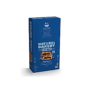 Nature’s Bakery Whole Wheat Fig Bars, Blueberry, Real Fruit, Vegan, Non-GMO, Snack bar, Twin packs- 12 count