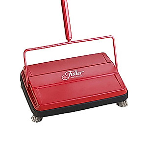 Fuller Brush 17052 Electrostatic Carpet & Floor Sweeper - 9" Cleaning Path - Lightweight - Ideal for Crumby Messes - Works On Carpets & Hard Floor Surfaces Red