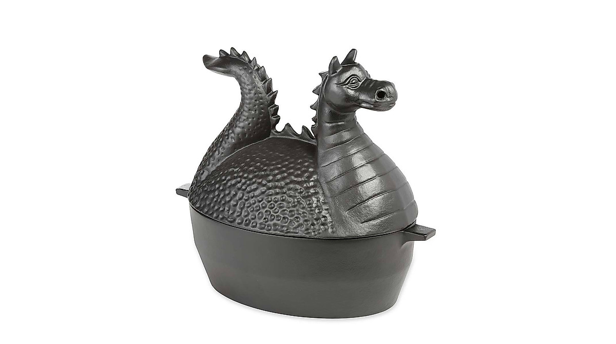 Unique Dragon Cast Iron Wood Stove Steamer | Plow & Hearth