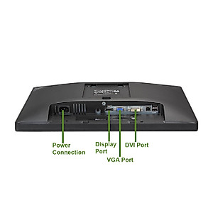 Dell Dual P1913T Wide Screen 19 inch Desktop Computer Tower Monitor for Home Office, LED Backlit Display, (VGA, Display, DVI Ports) 5ms Response time (Renewed)