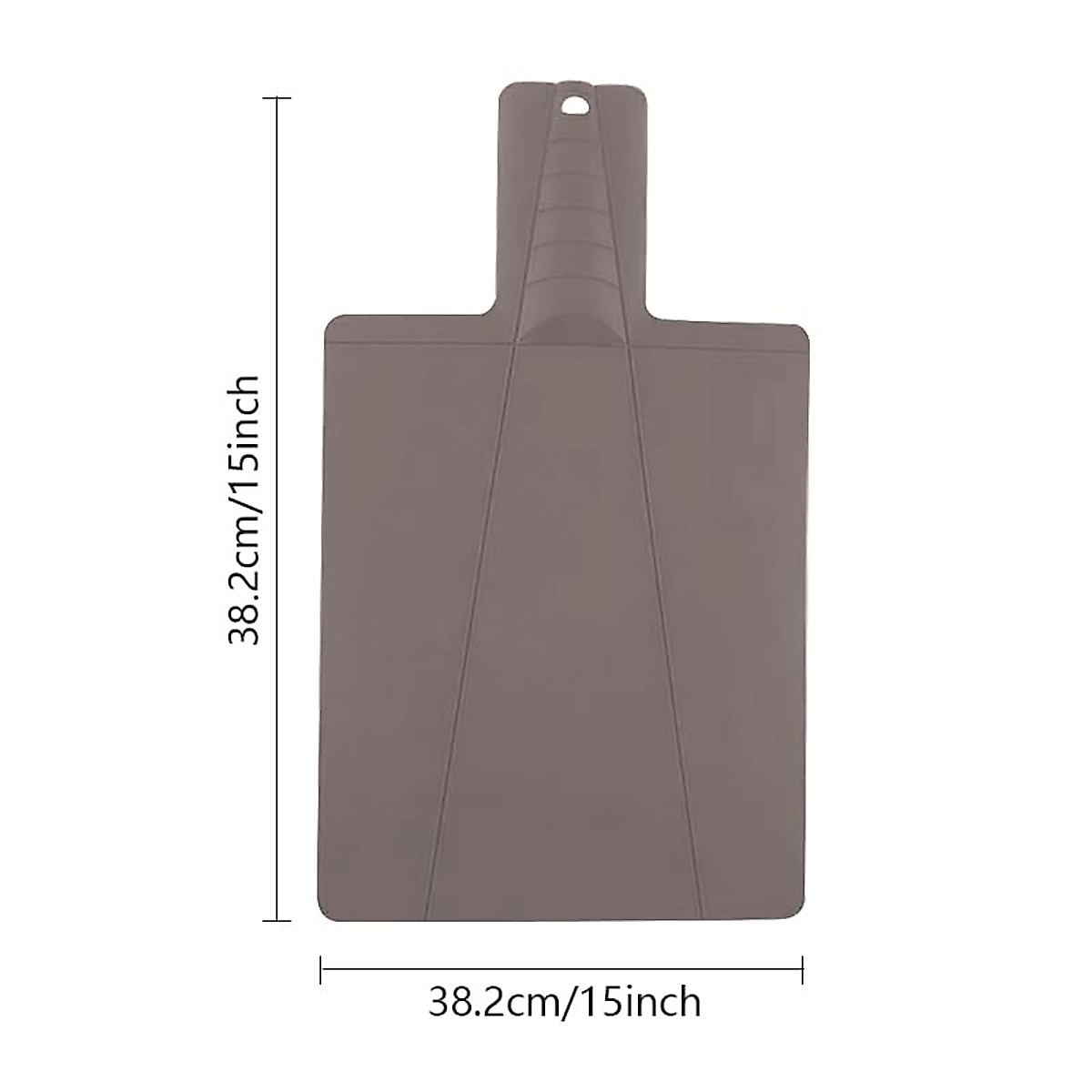 Portable Foldable Chopping Board Folding Plastic Kitchen Food Cutting Boards Veggies Fruit for Chopping - Dicing - Slicing Dark Gray Medium