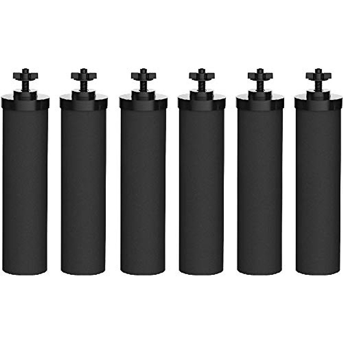 Nispira Premium Water Filter Black Element Cartridge Compatible with Berkey Countertop Water Purification System. Compared to Part BB9. 6 Filters