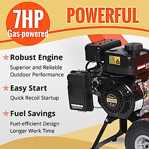 EFCUT C30 Wood Chipper 20:1 Reduction Ratio R0 Wood Chipper Cutting Roller Design [Bundle Deal]