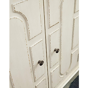 Signature Design by Ashley Roranville French Country Accent Cabinet or Server, White