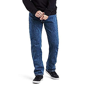 Levi's Men's 505 Regular Fit Jeans (Also Available in Big & Tall), Medium Stonewash, 32W x 32L