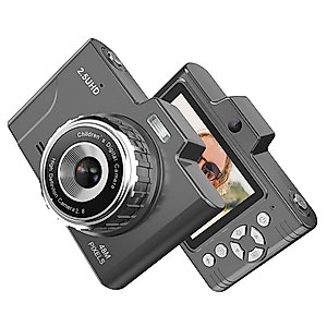 Andoer Digital Camera Portable Kids Camera 1080P Compact Camera 48Mp Dual Lenses 8× Optical Zoom Mini Ccd Camera with 2.8-Inch Tft Screen Great Gift for Boy Girl Kid Adult Teenager Student