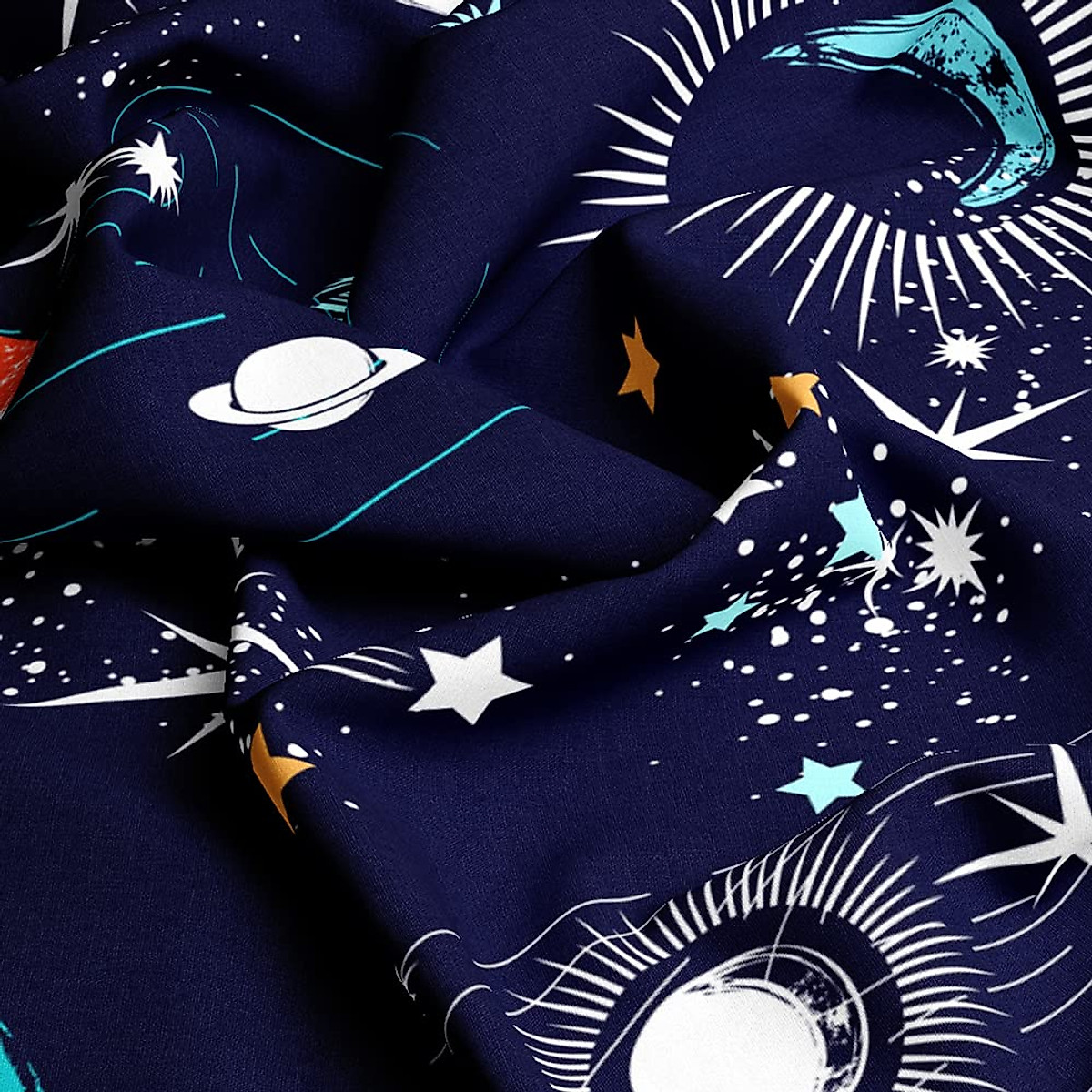 Vichonne Galaxy Space Comforter Set Full Size for Kids Teens Universe Adventure Stars Bedding Bedroom Decor