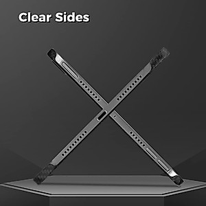 MONOCARBON Real Carbon Fiber Case for 8.3in ipad Mini 6/7,Shockproof & Anti-Scratch & Thin & Lightweight Protective Hard Cover for 2021 ipad Mini 6th Generation / 2024 New ipad Mini 7(A17 Pro)