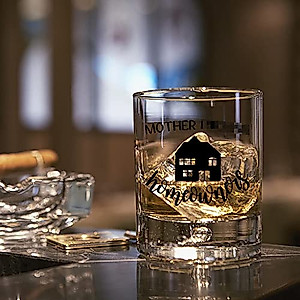 AGMdesign, Mother F ing Home Owner Whiskey Glass, Housewarming Gifts for New Home Friend, Women, Men, First Time Home Owner, Neighbor, Coworker, Friend, Boss