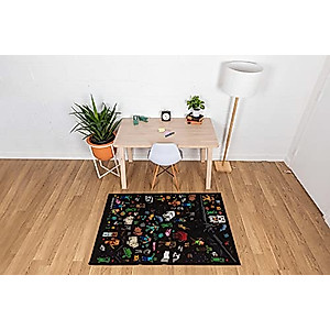 Minecraft Mob Printed Area Rug | Indoor Floor Mat, Accent Rugs For Living Room and Bedroom, Home Decor For Kids Playroom | Video Game Gifts And Collectibles | 60 x 39 Inches