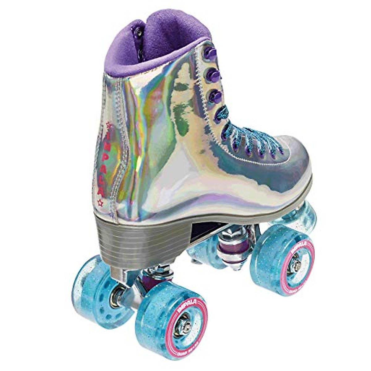 Impala Rollerskates Girl's Impala Quad Skate (Big Kid/Adult) Holographic 10 (US Men's 8, Women's 10) M