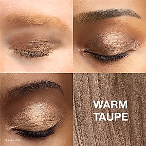 Neutrogena Sensitive Skin Eyeshadow + Primer, a Longwearing, 2-in-1 Metallic Eyeshadow for Sensitive Skin with Pro-Vitamin B5, Lightweight Cream-to-Powder Formula, Warm Taupe, 0.22 oz