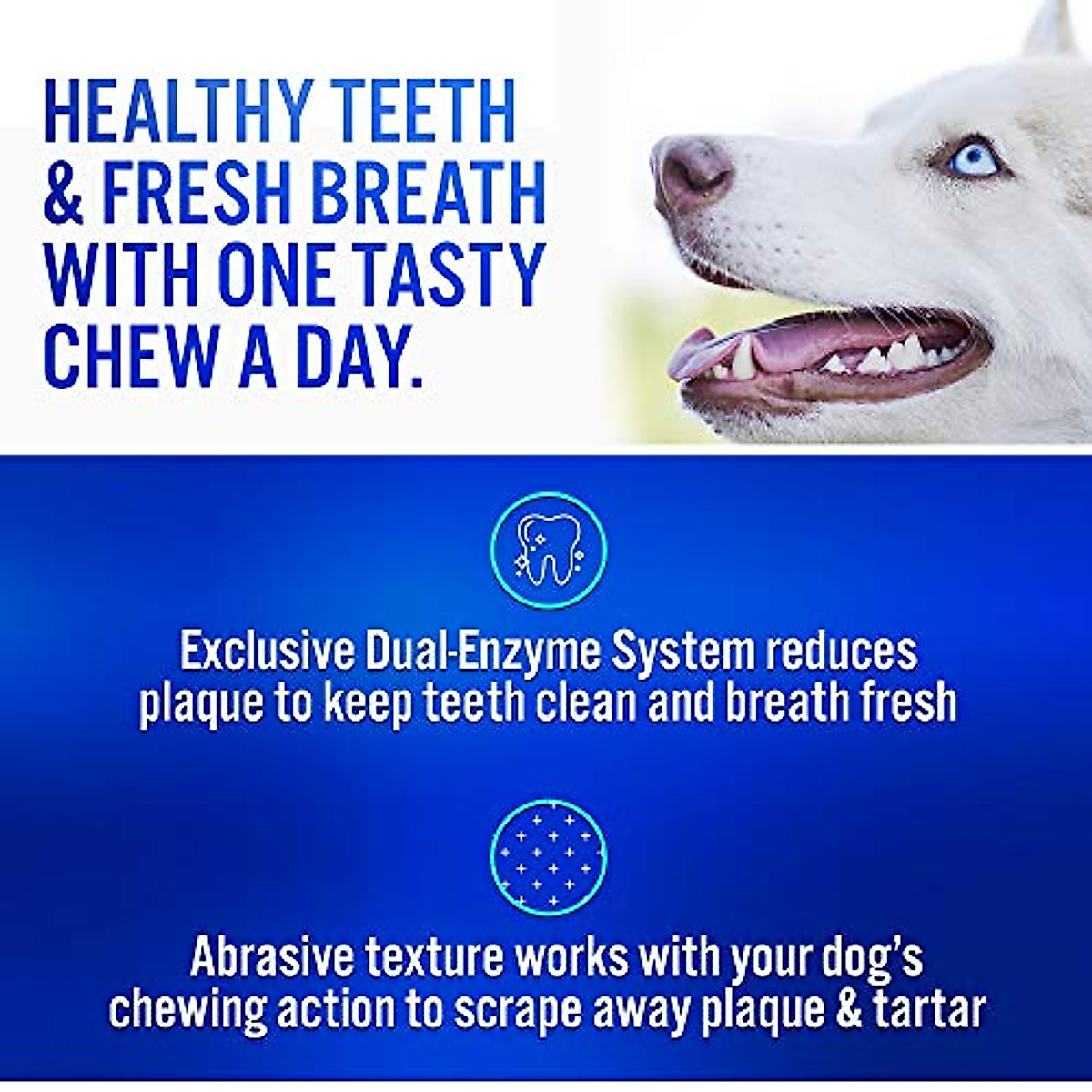 Virbac CET Enzymatic Oral Hygiene Chews for Dogs, beef ,12.8 oz