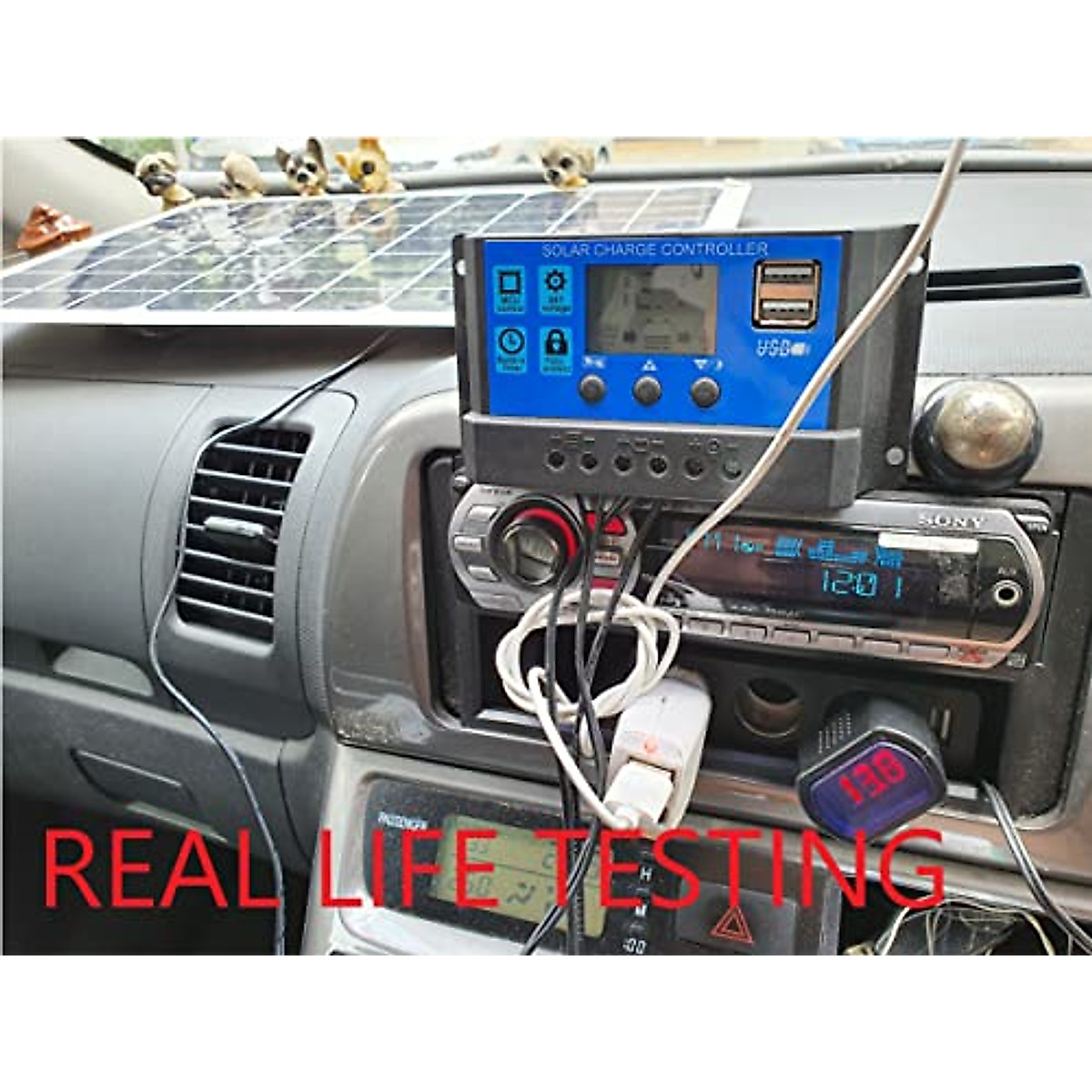 30W Solar Trickle Charger Maintainer "Full Circuit" Higher Efficiency 12V PV Panel with Latest "10" Amps 12V/ 24V (MPPT+PWM) Easy Plug & Play. Suitable for acided batterys.