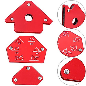 VILLCASE 12 Pcs Locator Welding Magnets Magnetic Angle Corner Holder Metal Stand Welding Magnet Holder Metal Bracket Magnetic Welding Positioner Work Right Angle Iron Welding Clip