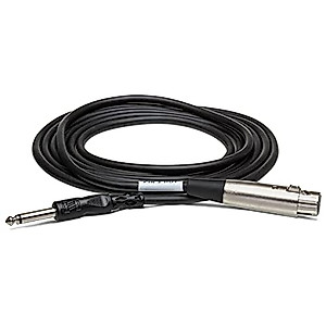 Hosa PXF-105 XLR3F to 1/4" TS Unbalanced Interconnect Cable, 5 Feet