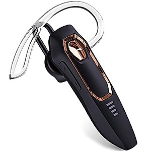 Micool Trucker Bluetooth Headset, Noise Cancelling, 30H Talking Time,12g Ultra Light, Hands Free Bluetooth Earpiece for Cell Phones/PC, Wireless Single Ear Bluetooth Headset Earpiece