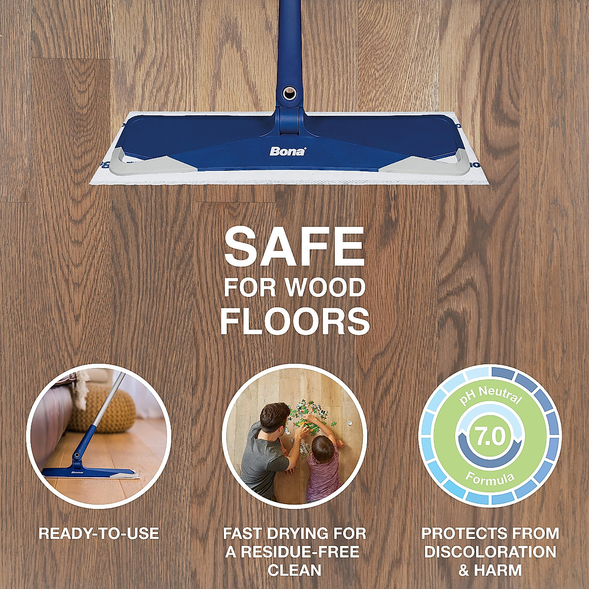 Bona Hardwood Floor Disposable Wet Cleaning Pads, 12ct