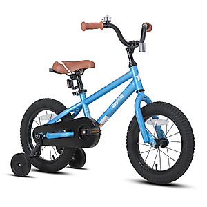 JOYSTAR 14 Inch Kids Bike for 3 4 5 Years Boys Girls Gifts Children Bicycle with Training Wheels Coater Brake BMX Style Blue