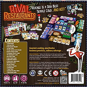 Gap Closer Games | Rival Restaurants | Strategy Board Game | Set Collection Game | 2 to 6 Players | Ages 10+ | 45+ Minutes