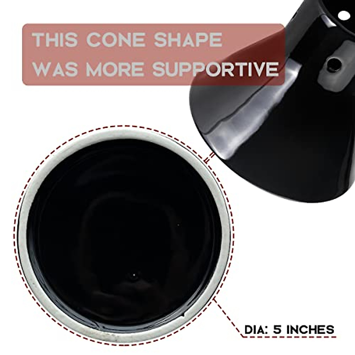 BONPAZ 2Pack Ceramic Beer Can Chicken Holder for Grill, Upright Chicken Roaster Rack, Grilling Accessories - Chicken Throne for Smokers, Non-Stick Beer Butt Chicken Stand, Kamado Joe BBQ Accessories