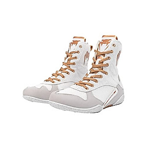 Venum "Elite" Boxing Shoes - White/Gold