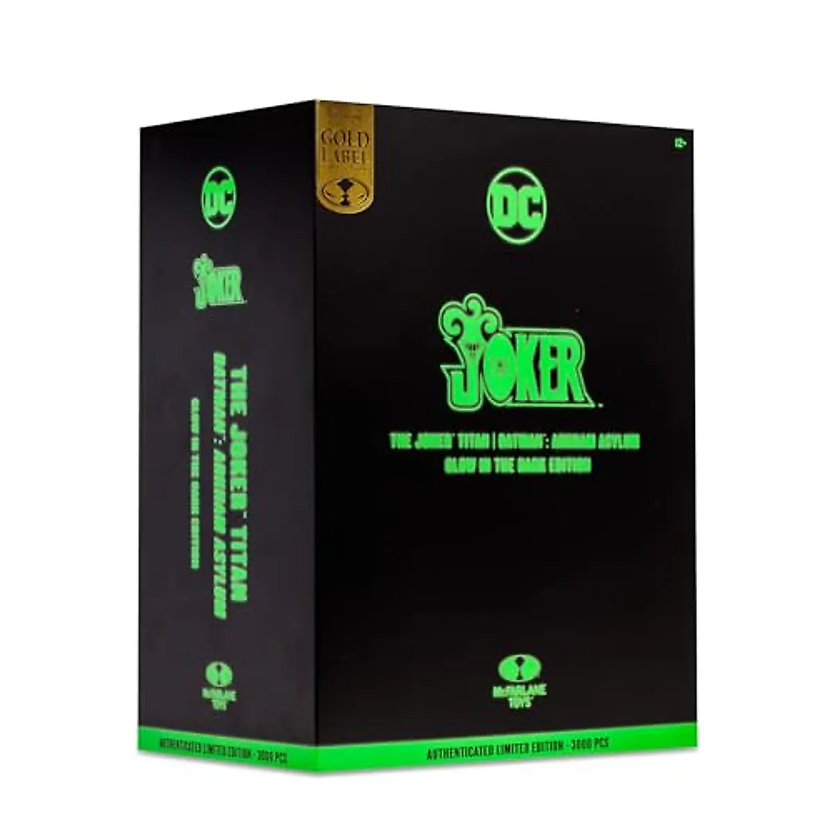 McFarlane Toys - DC Multiverse The Joker Titan, Glow in The Dark Edition Mega Figure, Gold Label, Amazon Exclusive