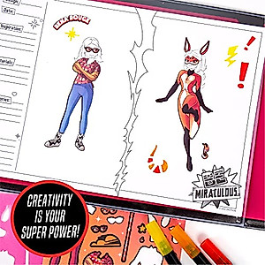 Miraculous Fashion Designer Sketchbook, Miraculous Ladybug Toys, Ladybug and Cat Noir, Ladybug and Cat Noir Toys, Miraculous Ladybug Stickers, Miraculous Stickers, Ladybug Toy, Ladybug Girl, Ages 6+