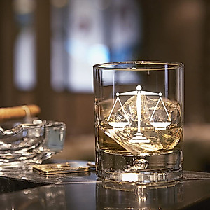 Funny Lawyer Whiskey Glasses, Double sided Good Day Bad Day Don't Even Ask Lawyer Whiskey Glasses, Birthday Gifts For Paralegal, Attorney, Legal Assistant, or Law Student, Lawyer Gifts, Cute gag gift